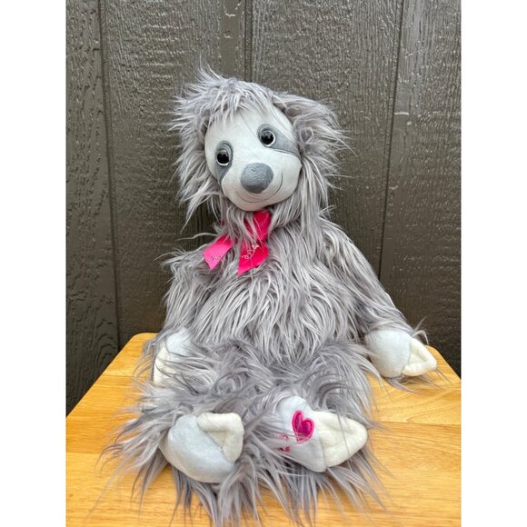 Kellytoy | Toys | Kellytoy Gray Furry Sloth Plush Valentines Day Xoxo ...